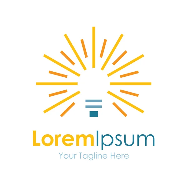 Modern Light Bulb Logo