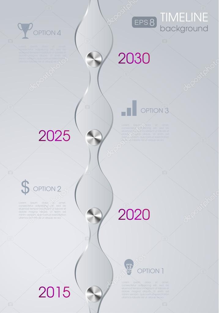 Timeline infographic metal design background Stock Vector by ©yulia ...