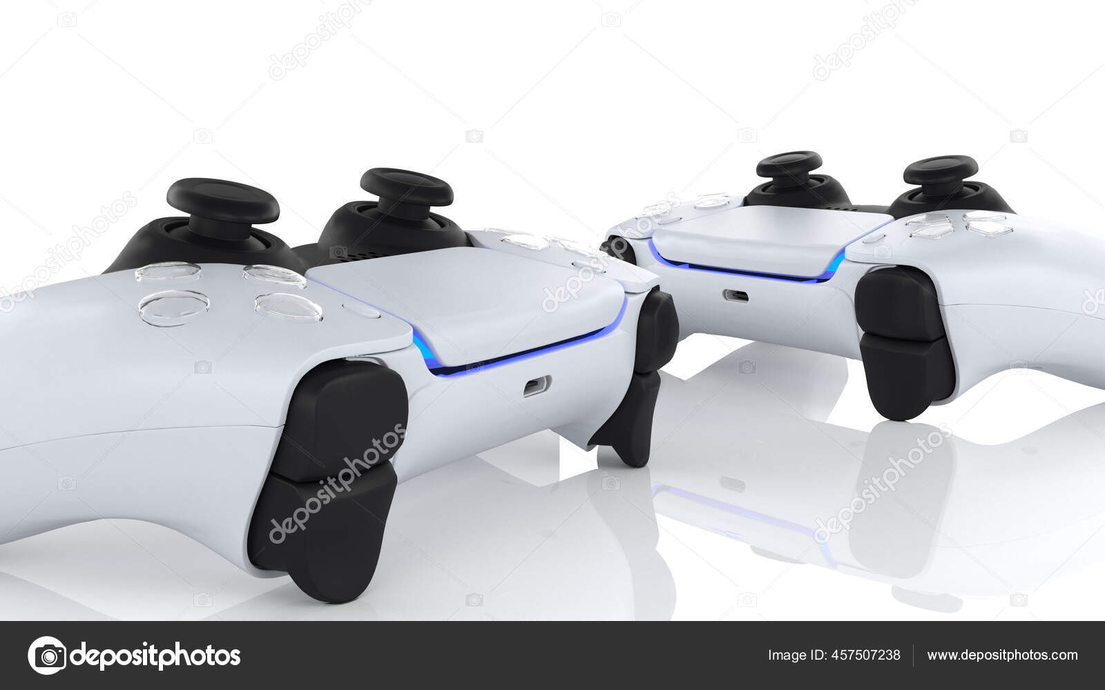 Video Game Controller New Generation Futuristic Wireless Technology ...