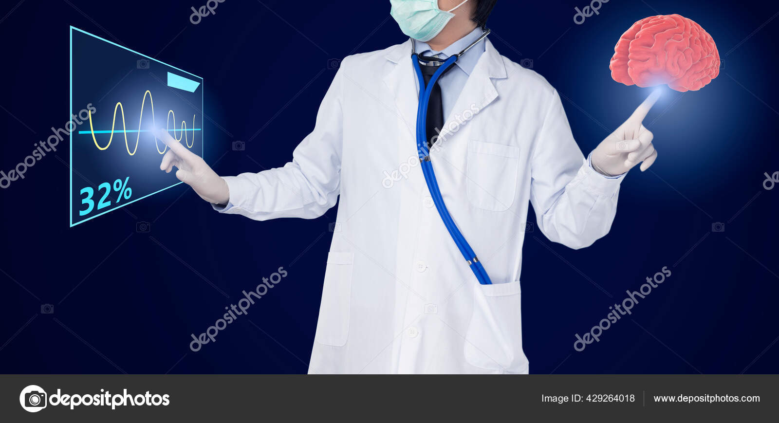 Doctor Checks Simple Graph Brain Activity Stock Photo by ©horsoftacc ...