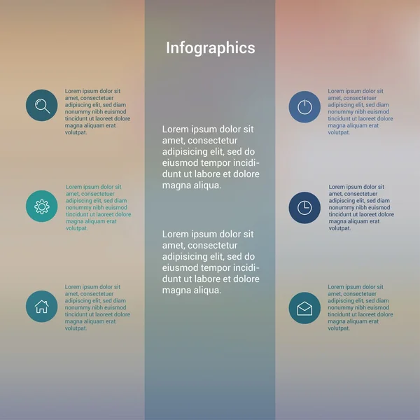 Teal Infographic timeline report template Stock Vector Image by ©orson ...