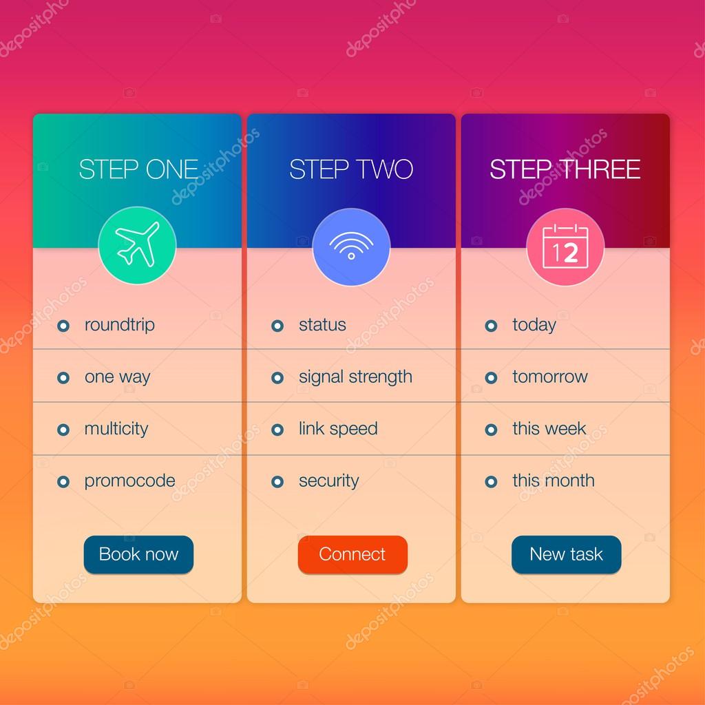 Modern website ui template design. Stock Vector by ©dikaya_miau 56642839