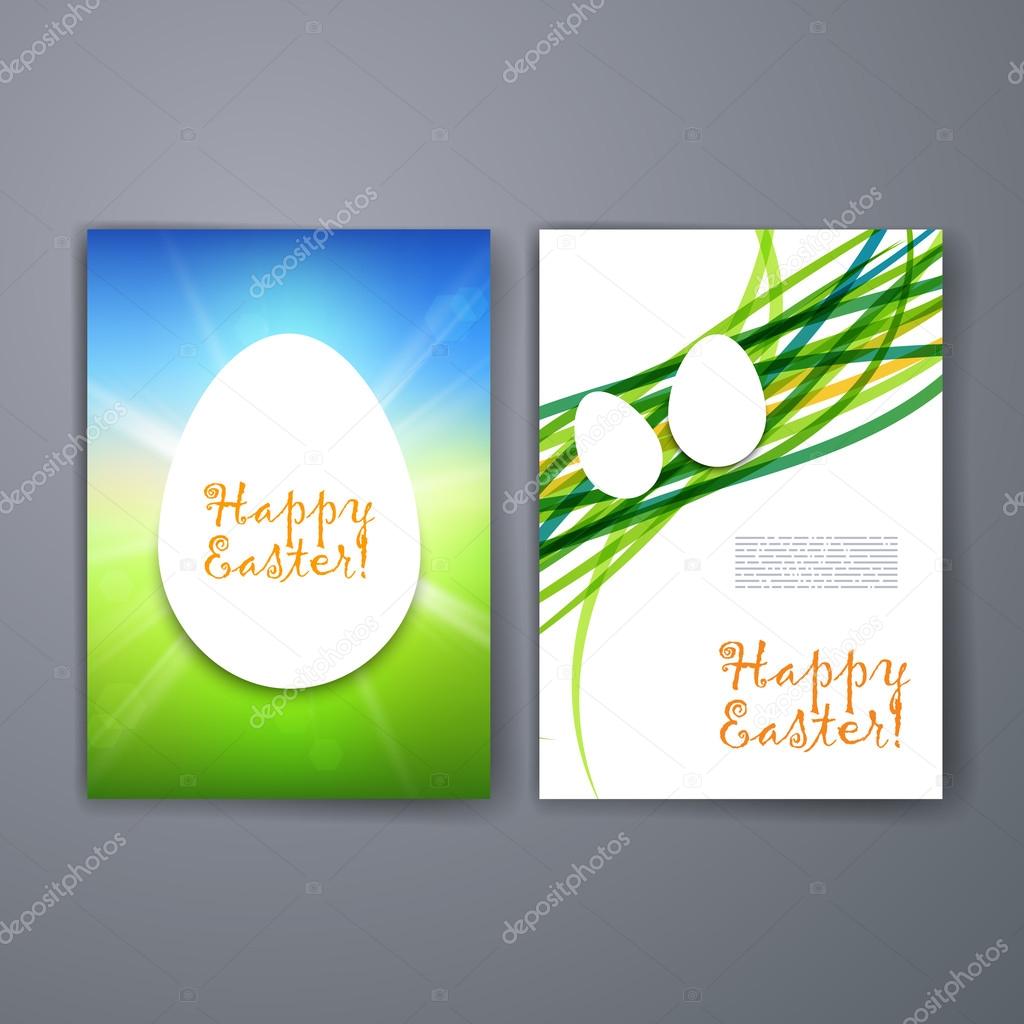 Templates. Set of Flyer, Brochure Design Templates. Easter invitation ...