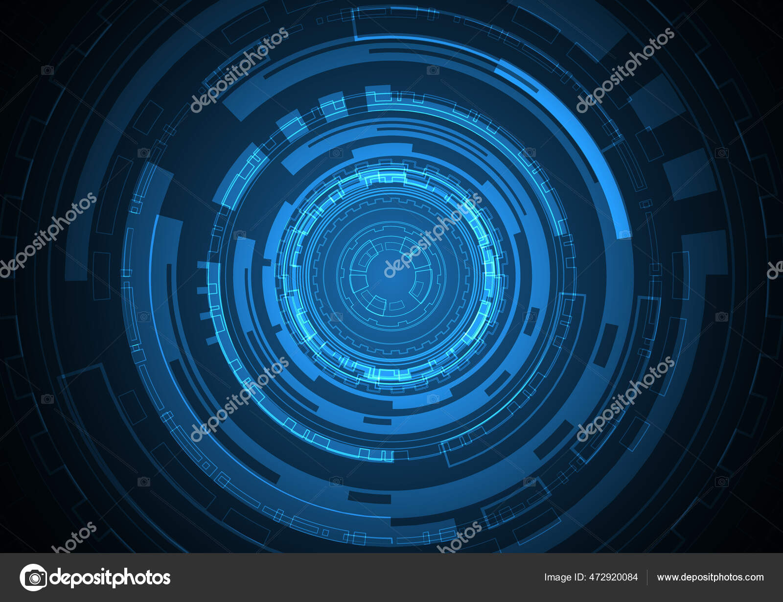 Technology Abstract Future Circle Background Vector Illustration Stock Vector Image by ...