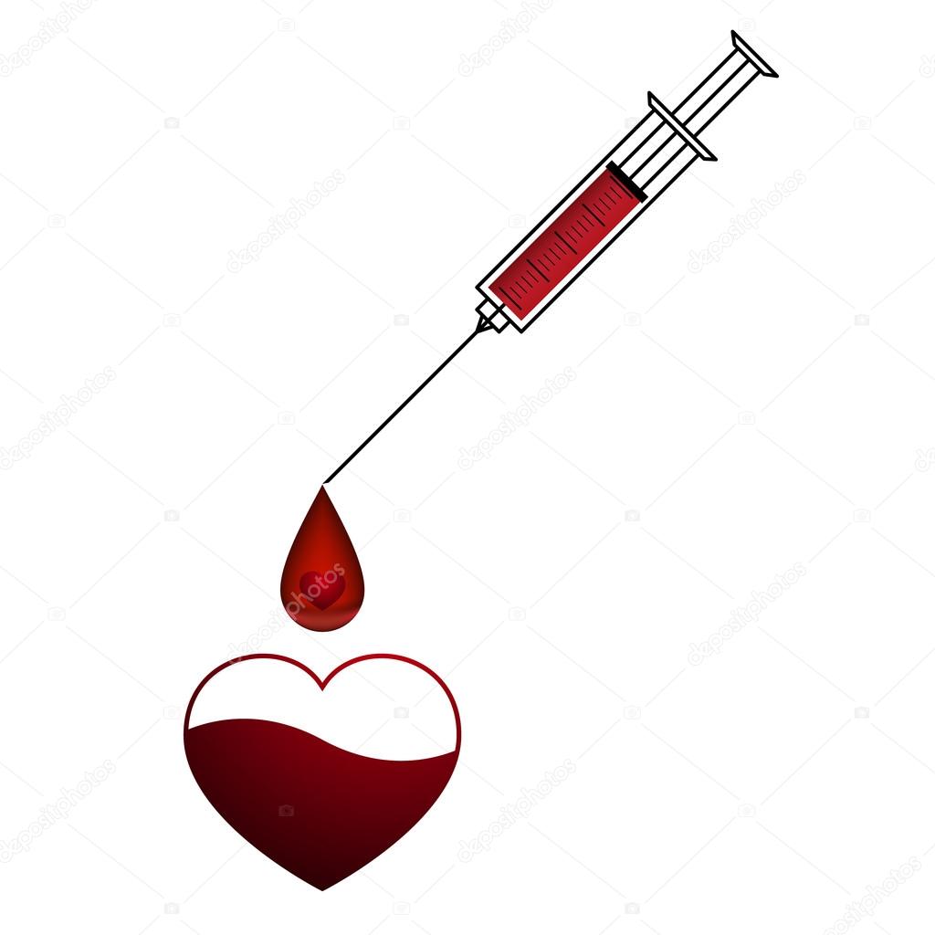 Vector Love Heart Injection with Syringe — Stock Vector © lekkyjustdoit ...