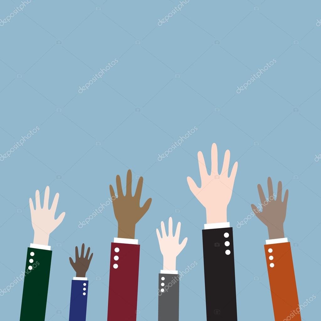 Raising up hands Stock Vector Image by ©lekkyjustdoit #80259736