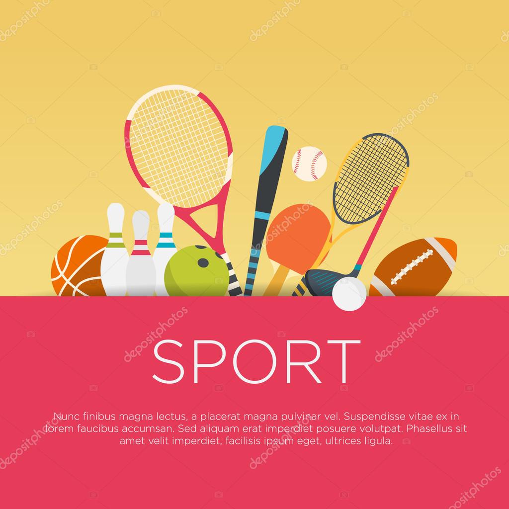 Flat design sport concept. Stock Vector by ©M4estr0 80359586