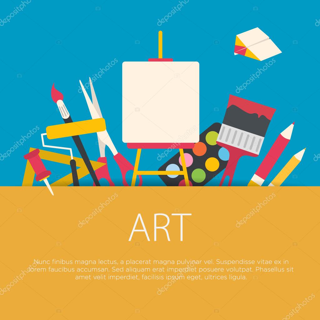 Flat design art concept. Stock Vector Image by ©M4estr0 #81138138
