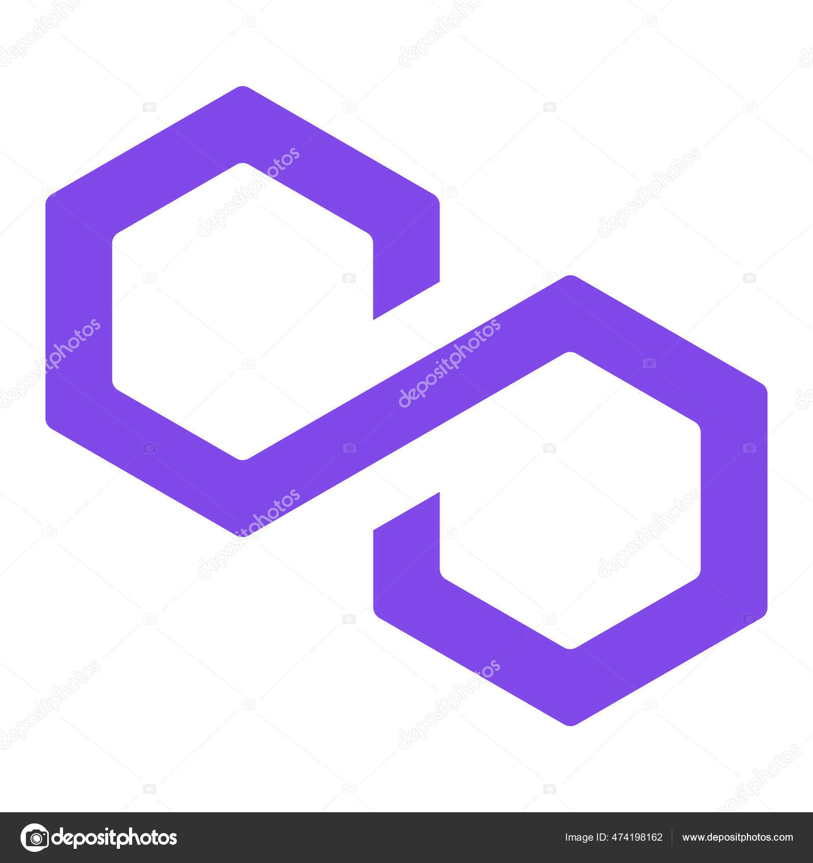 Polygon Matic Token New Symbol Defi Project Cryptocurrency Logo ...