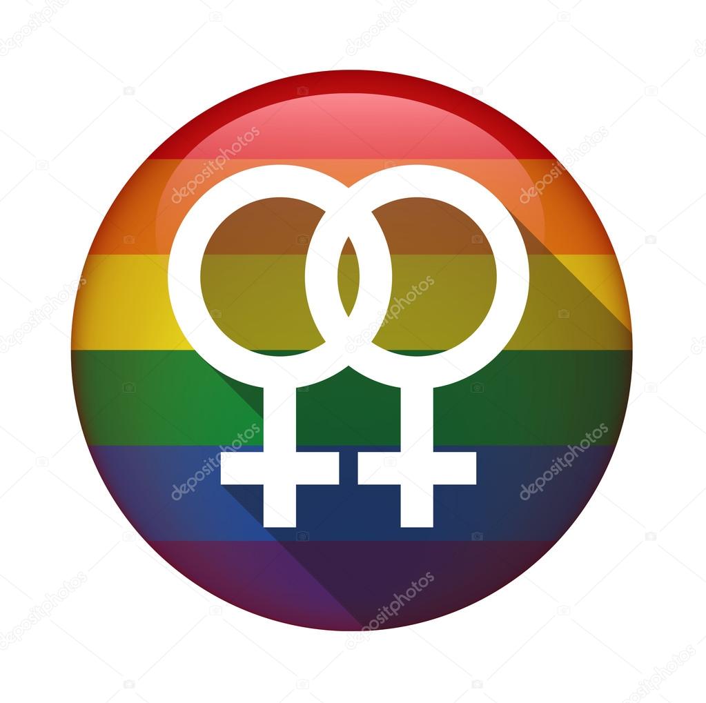 Icon with a gay pride flag Stock Vector by ©jpgon 54755241