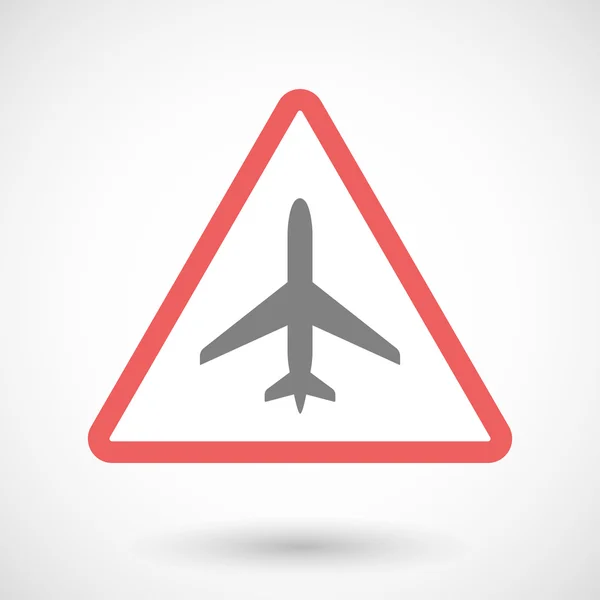 Awareness sign with a plane Stock Vector by ©jpgon 80147018