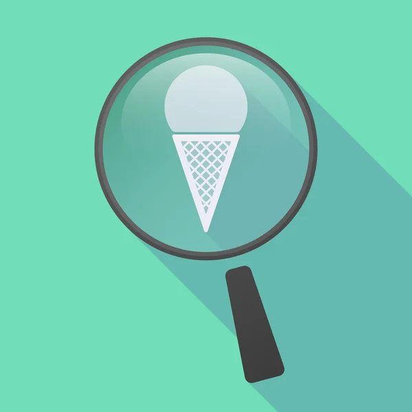 Long shadow magnifier icon with a map — Stock Vector © jpgon #85007956