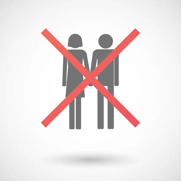 Not allowed icon with a childhood pictogram Stock Vector Image by ...