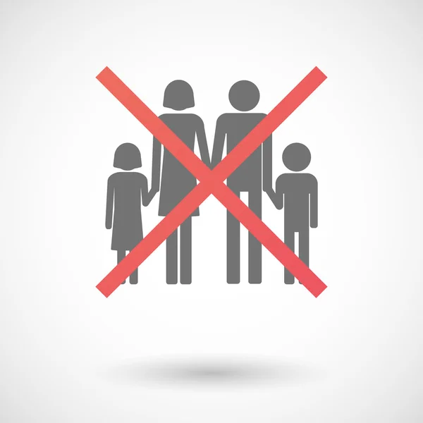 Not allowed icon with a childhood pictogram Stock Vector Image by ...