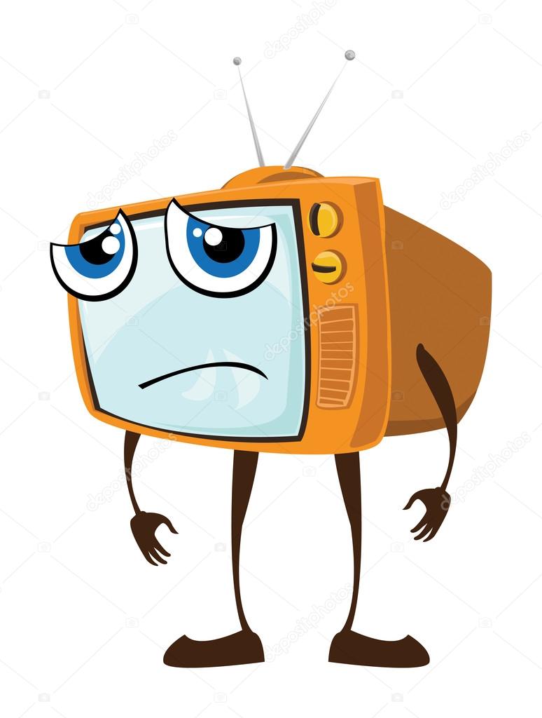 Sad tv Stock Vector by ©marija92 58727823