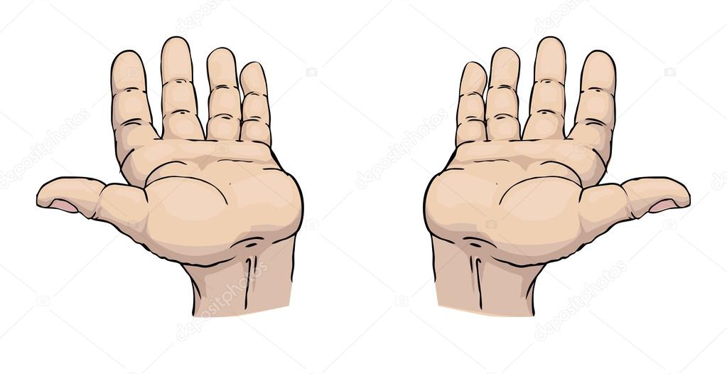 Two hands Stock Vector by ©marija92 #58727941