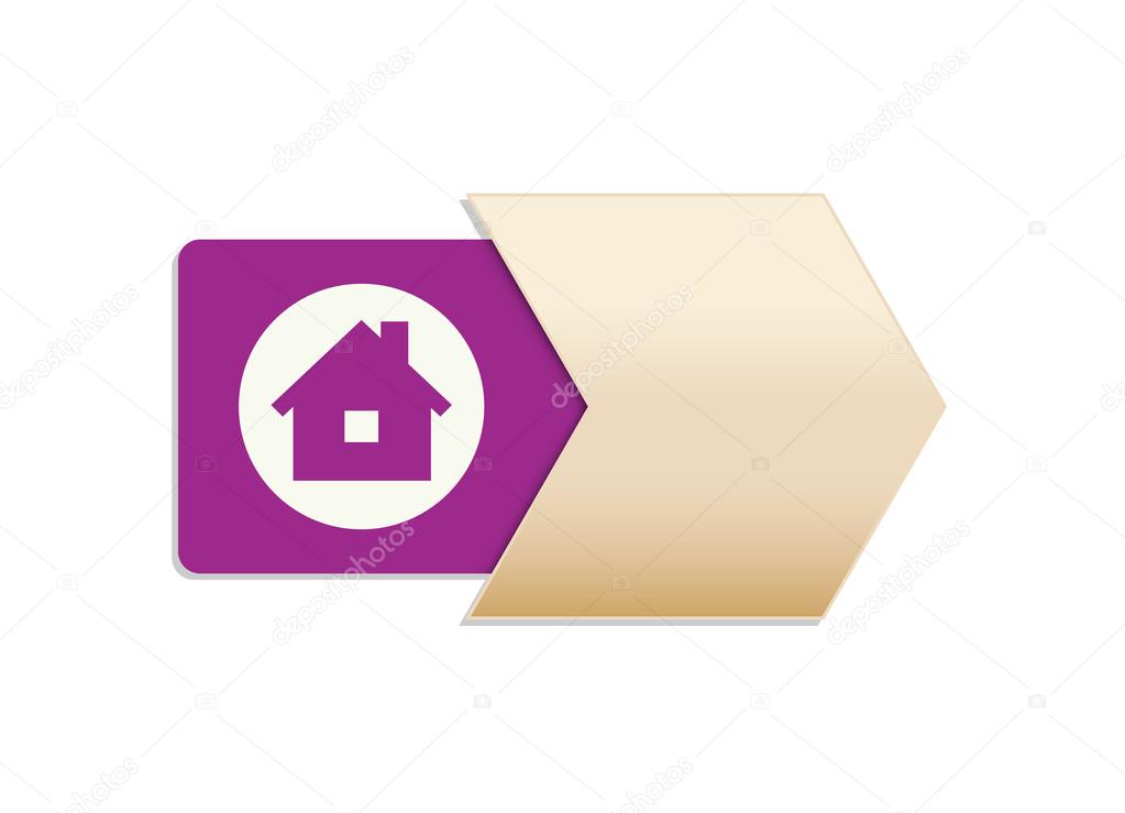 The tag with home icon Stock Vector Image by ©madtom #52403019