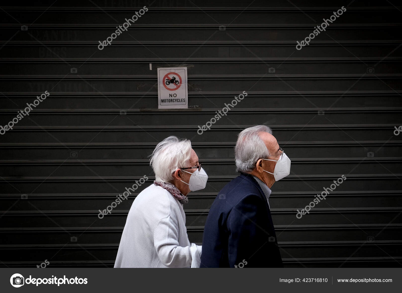 People Wearing Protective Face Masks Walk Commercial Street Coronavirus ...