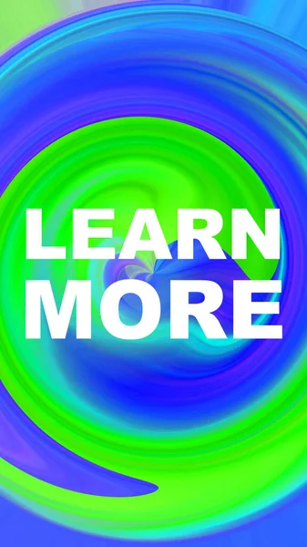 Learn More text on abstract colorful background - Stock Image - Everypixel