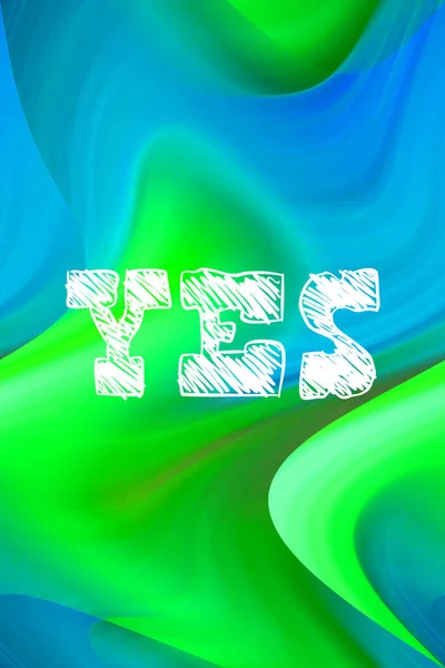 yes word on abstract colorful background - Stock Image - Everypixel