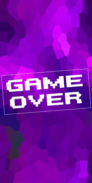 Game over concept colorful banner - Stock Image - Everypixel