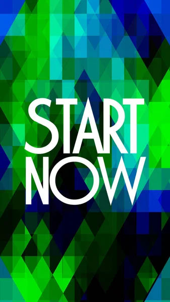 Start now text on abstract vivid background - Stock Image - Everypixel