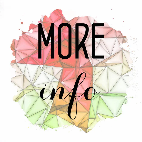 More information text on abstract colorful background - Stock Image ...