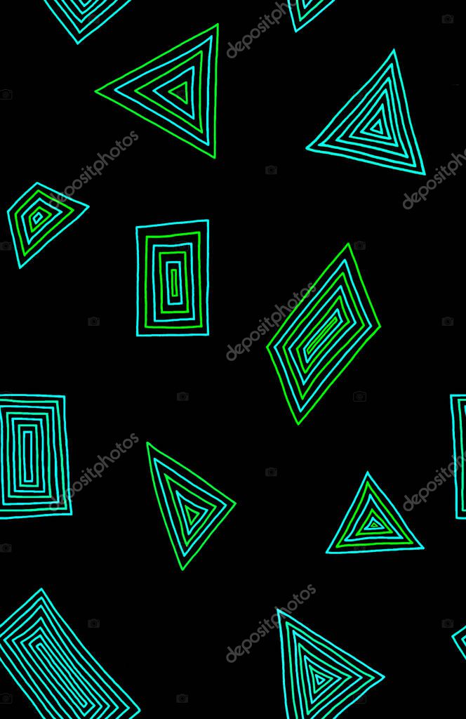 Patr n abstracto sin costura dibujado con una combinaci n de formas geom tricas estructuradas ...