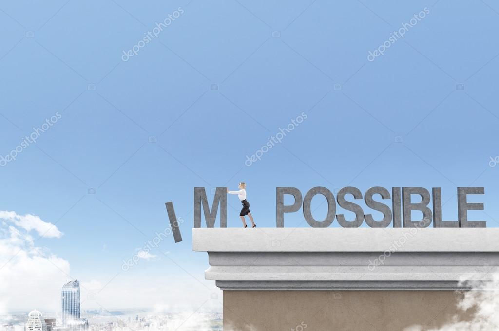 Woman making things possible — Stock Photo © denisismagilov #103281704