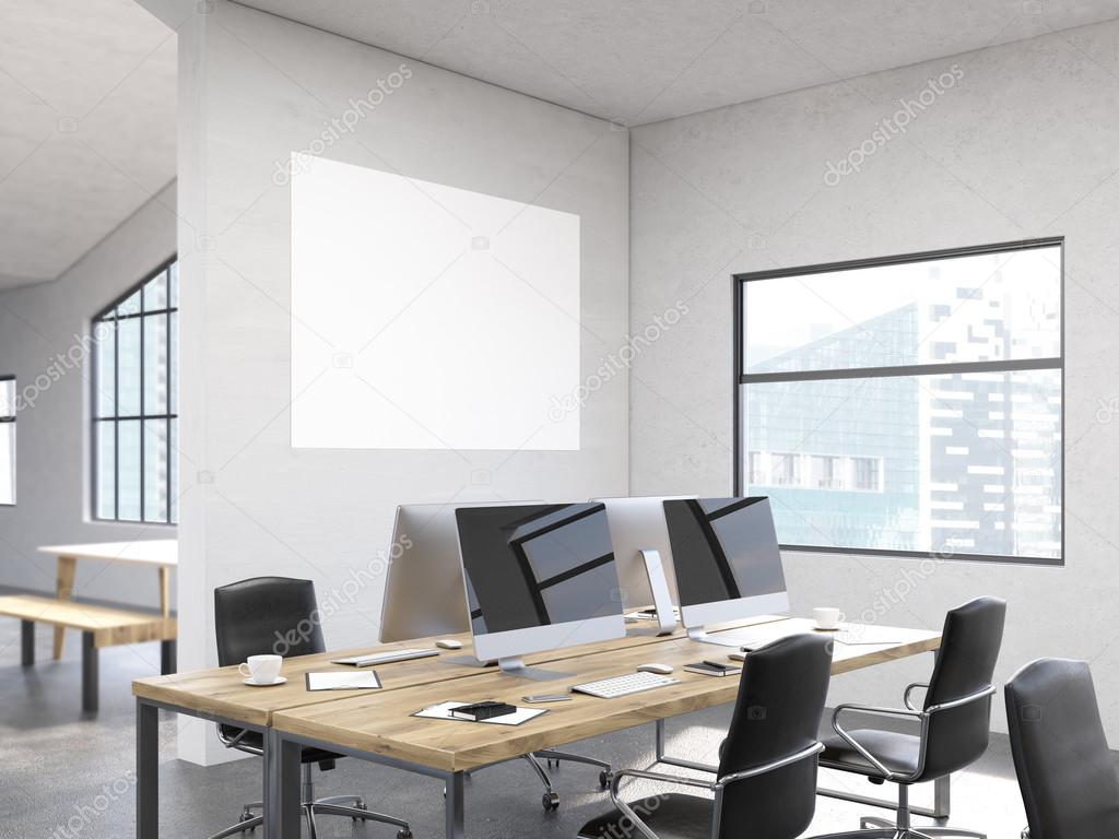 Office interior with poster ⬇ Stock Photo, Image by © denisismagilov ...