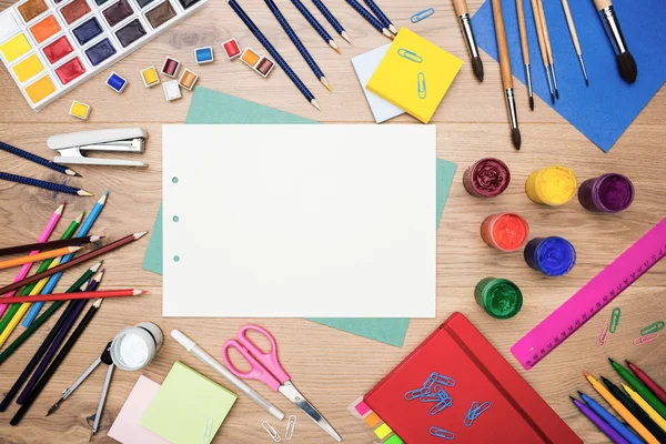 Drawing tools and scissors Stock Photo by ©denisismagilov 110363286