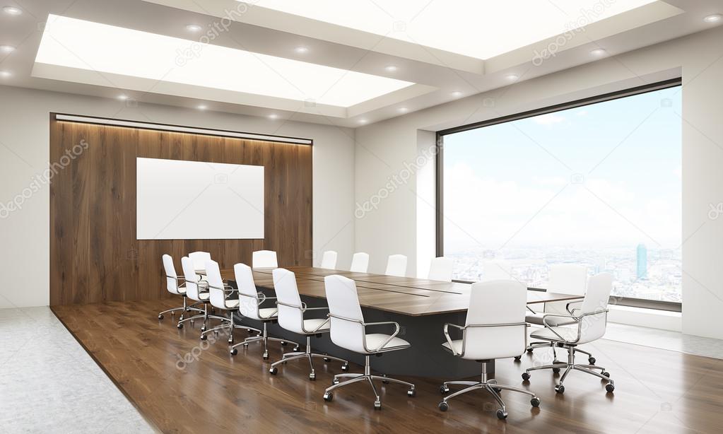 Conference room with whiteboard side Stock Photo denisismagilov 114546680