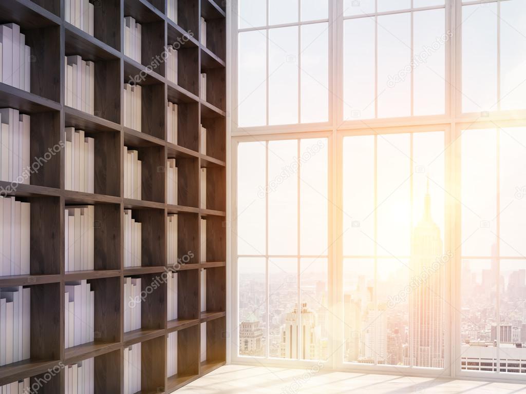 Sunlit house library in New York ⬇ Stock Photo, Image by ...