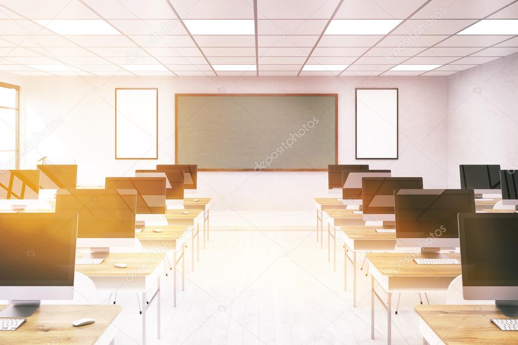 Modern College Classroom
