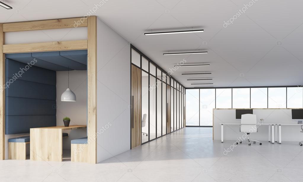 Dining area, cubicles and meeting room — Stock Photo © denisismagilov ...