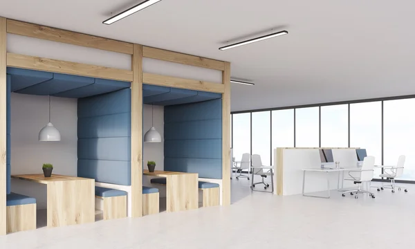 Dining area, cubicles and meeting room — Stock Photo © denisismagilov ...