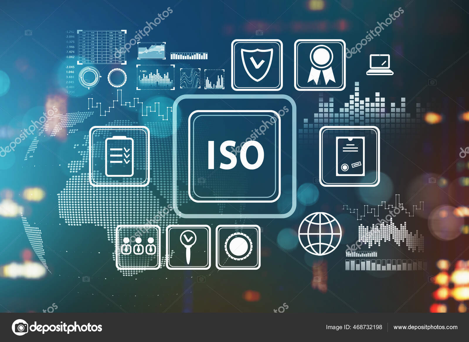 Iso Icons Quality Standard Certified Certificate Assurance Business ...