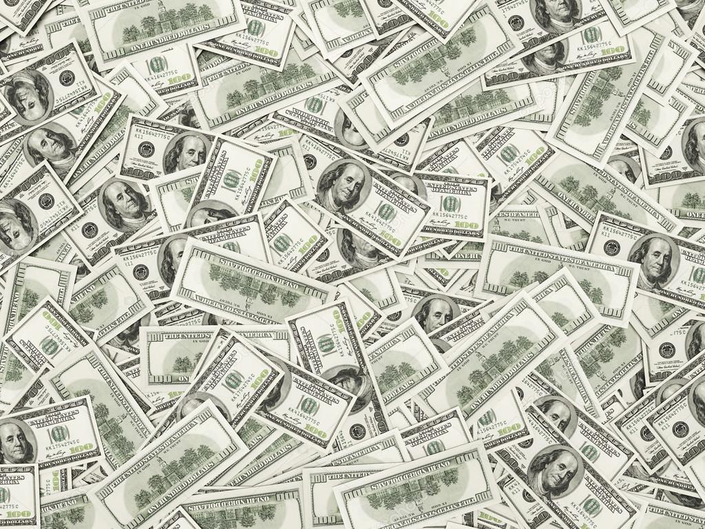Pattern of one hundred dollar bills pile — Stock Photo © denisismagilov ...