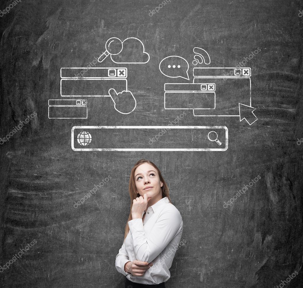 Information search on the Internet — Stock Photo © denisismagilov #92792316