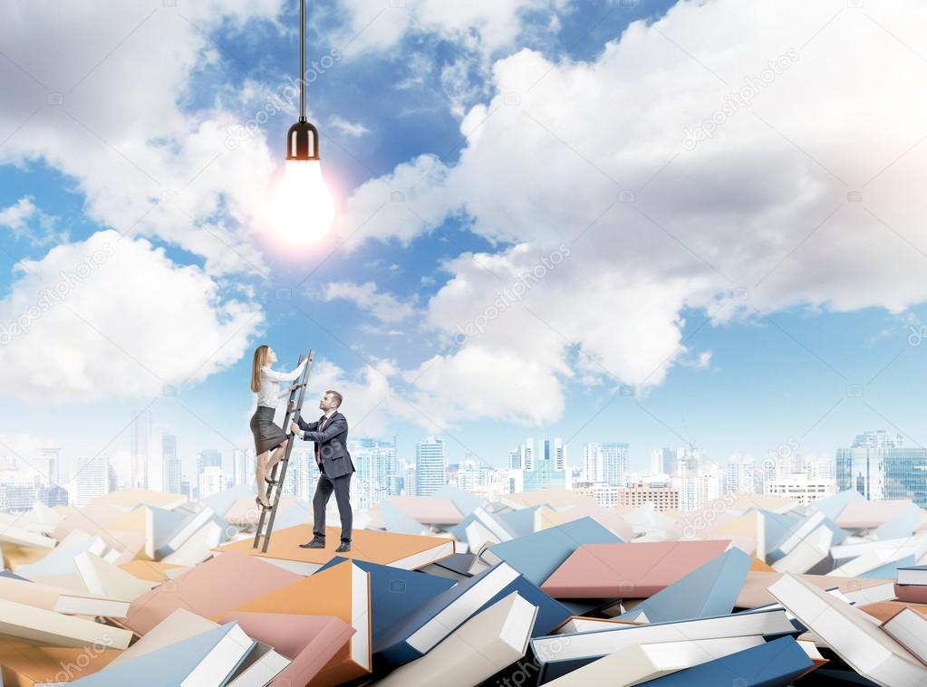 Getting knowledge through books Stock Photo by ©denisismagilov 95204060