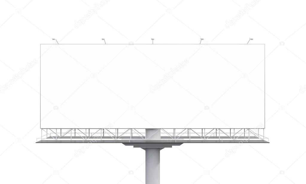 Billboard on white background — Stock Photo © denisismagilov #96676304