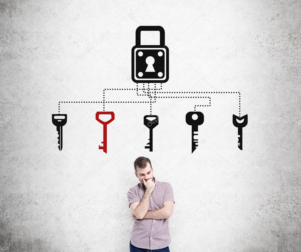 Finding the right key — Stock Photo © denisismagilov #99134596