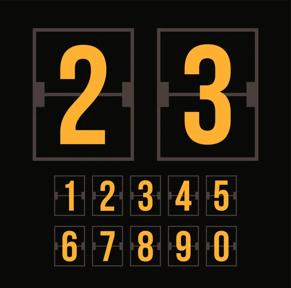 Countdown Timer And Date Calendar Scoreboard Stock Vector By ©sidmay