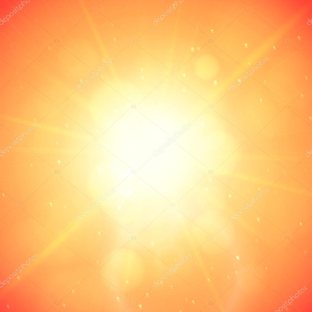 Summer background, summer sun with lens flare Stock Vector Image by ...