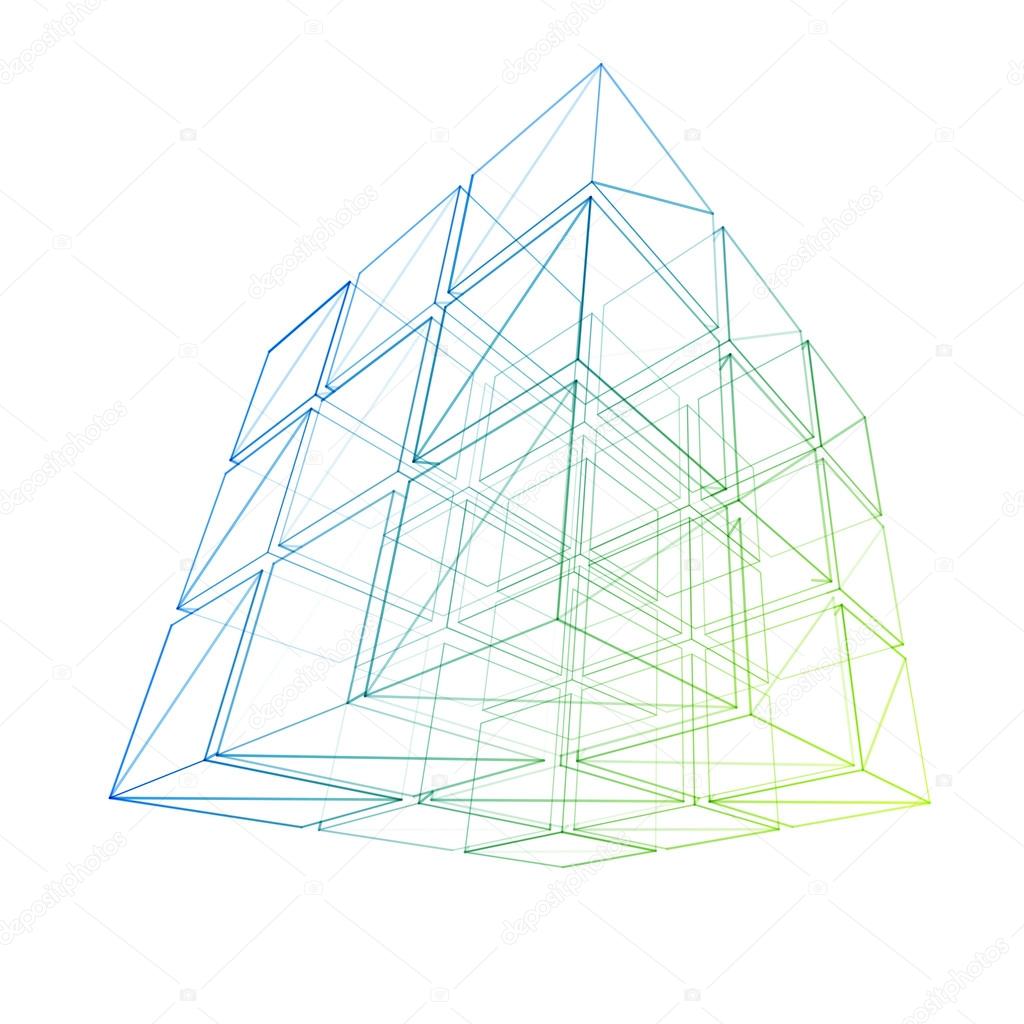 Cube geometry construction icon Stock Photo by ©sidmay 55578417