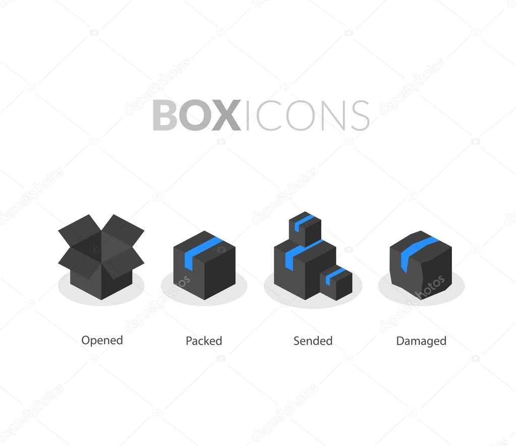 Box logo template Stock Vector by ©sidmay 87042360