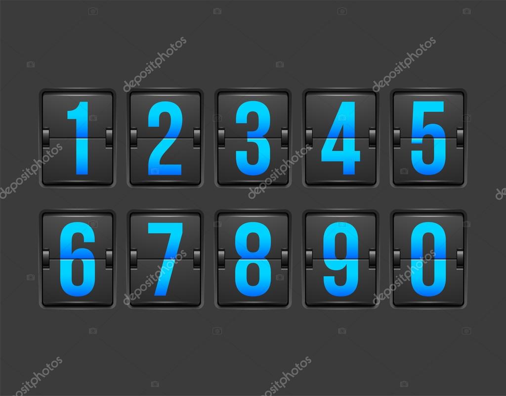Countdown Timer Scoreboard — Stock Vector © Sidmay 87042724
