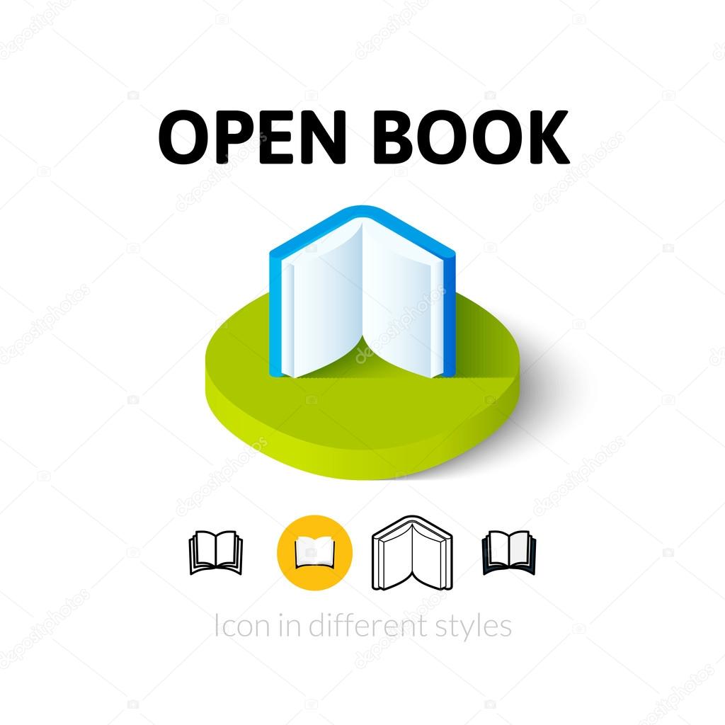 Flat Open Book Outline