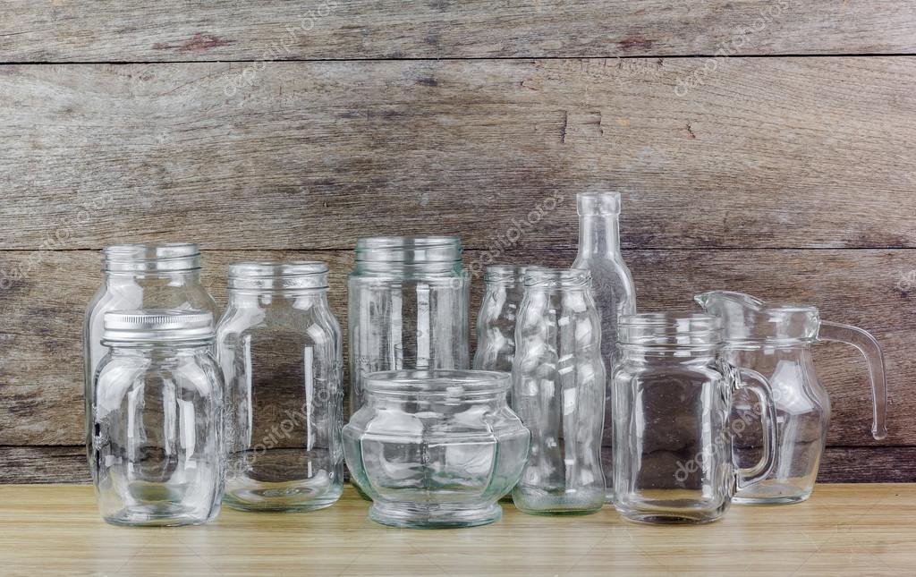 Set of empty jars Stock Photo by ©pritsadee 114335904