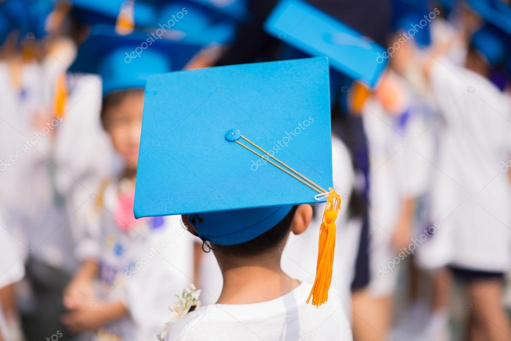 Little boy graduated at kindergarten school Stock Photo by ©wckiw 109205434